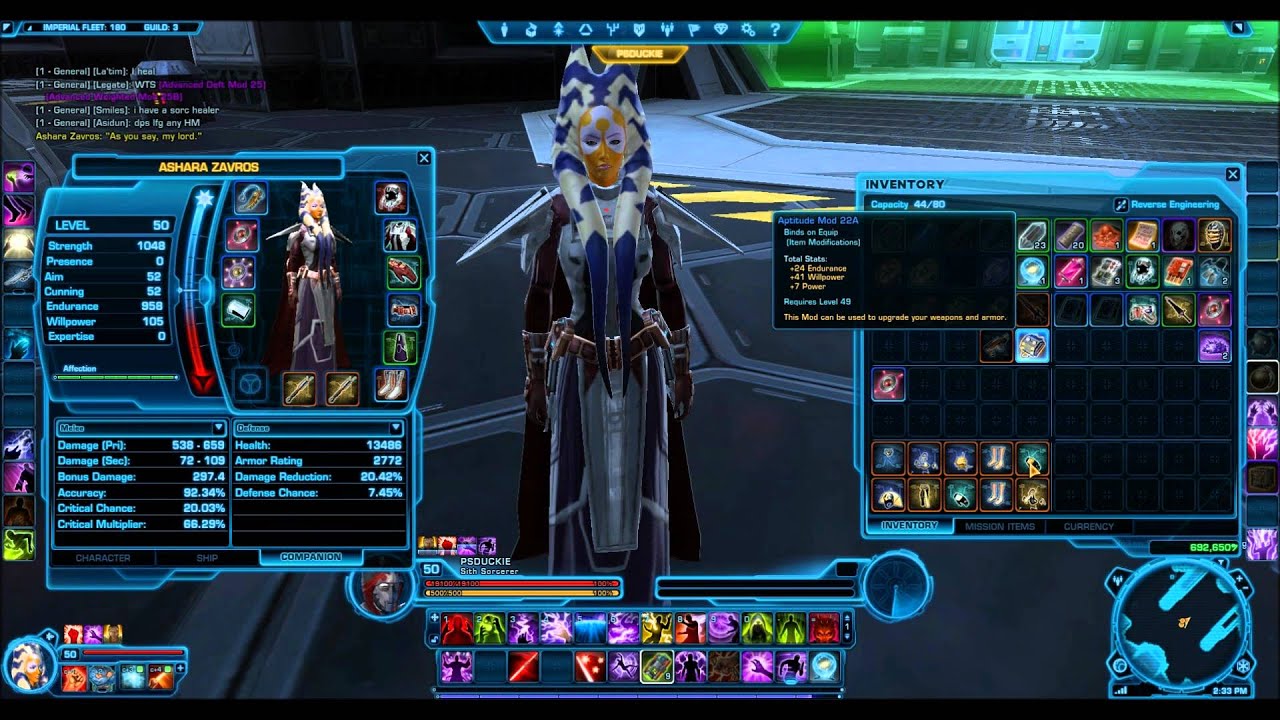 Star Wars: The Old Republic - Disappearing Ashara Zavros Glitch FIXED ...