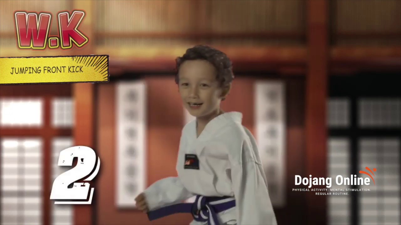 Wombat Kombat - How to do a Jumping Front Kick - YouTube