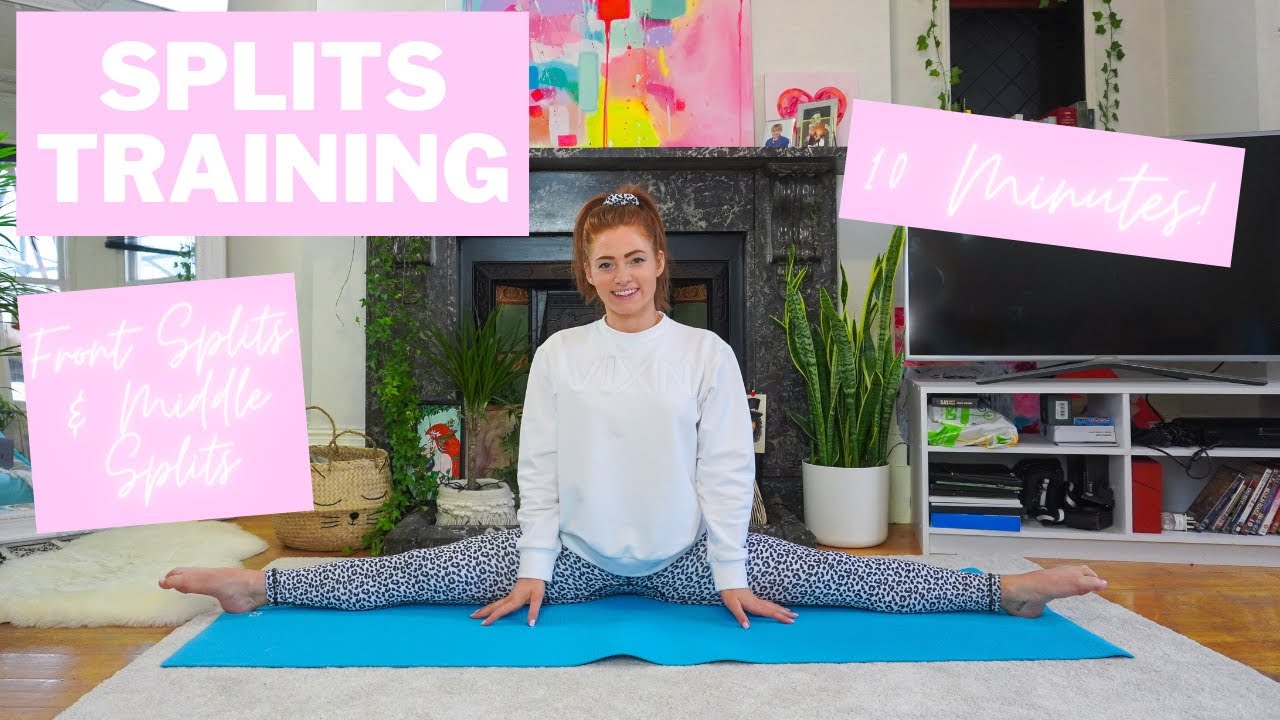 10 Minute Splits Practice Stretch | Middle Splits and Front Splits Stretches - YouTube
