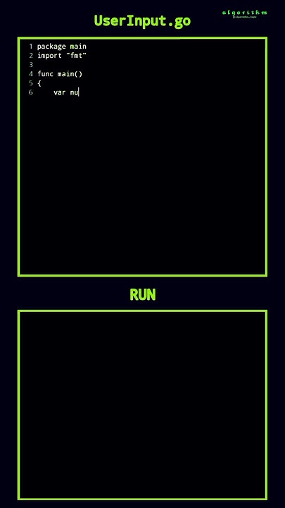 User input program in Go || algorithm version ||@Algorithm_Logic ||#Algorithm_Logic #go - YouTube