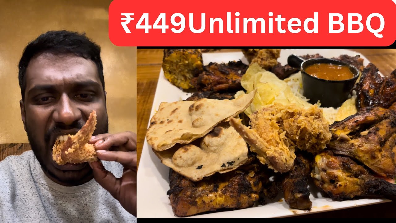 ₹449 Unlimited BBQ Kebarbiq HSR Buffet | Unlimited Chicken BBQ Starters ...
