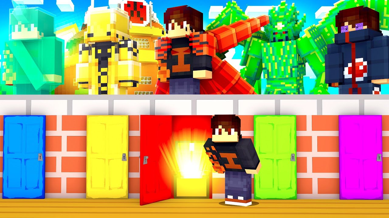 NÃO ESCOLHA A PORTA ERRADA da NOVA NARUTO CRAFT 𝗡𝗢 MINECRAFT BEDROCK ...