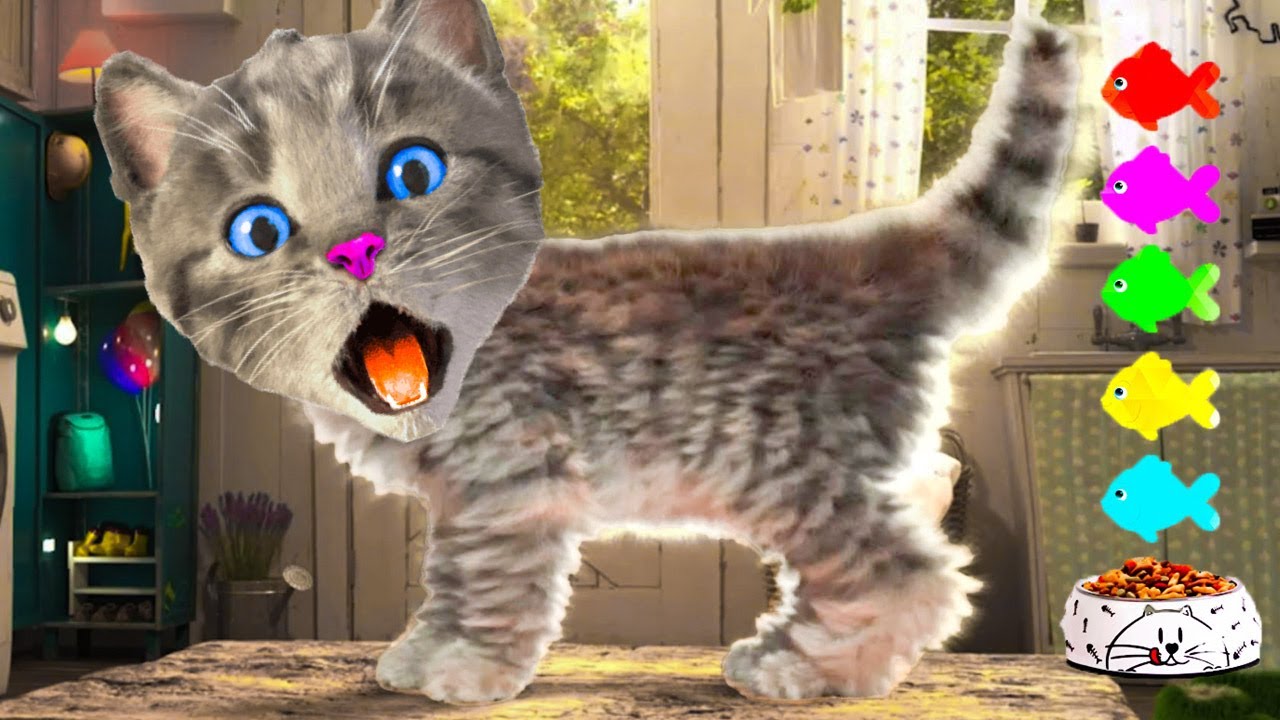 CARTOON CUTE LITTLE KITTEN ADVENTURE - SPECIAL PLAYFUL ANIMALS AND ...