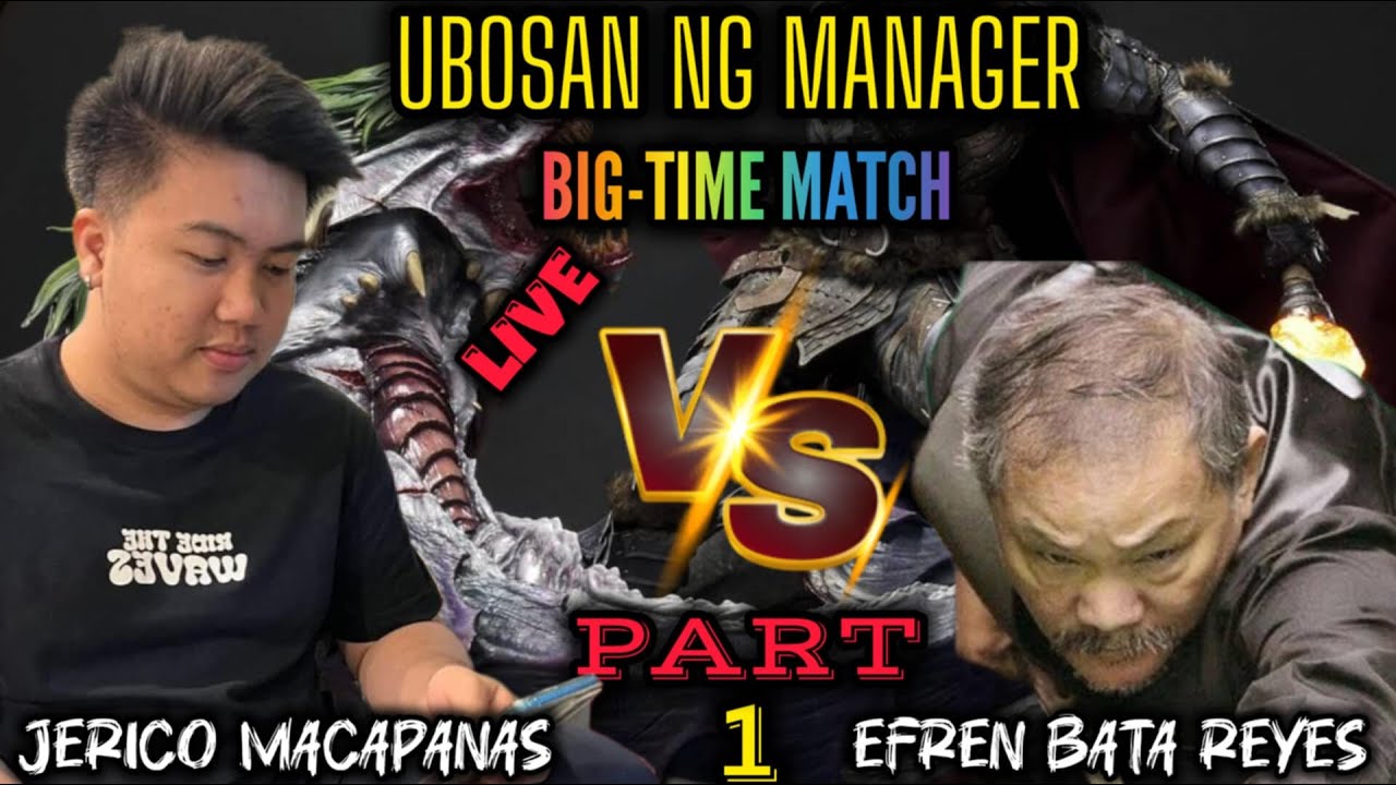 Efren Bata Reyes " THE LEGEND" vs Jerico Macapanas " BATANG BATANGAS" BIG-TIME MATCH.. CONTINUE ...
