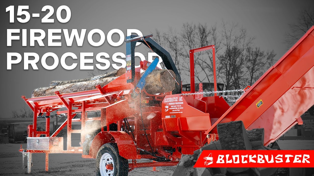 Blockbuster 15-20 Firewood Processor - YouTube