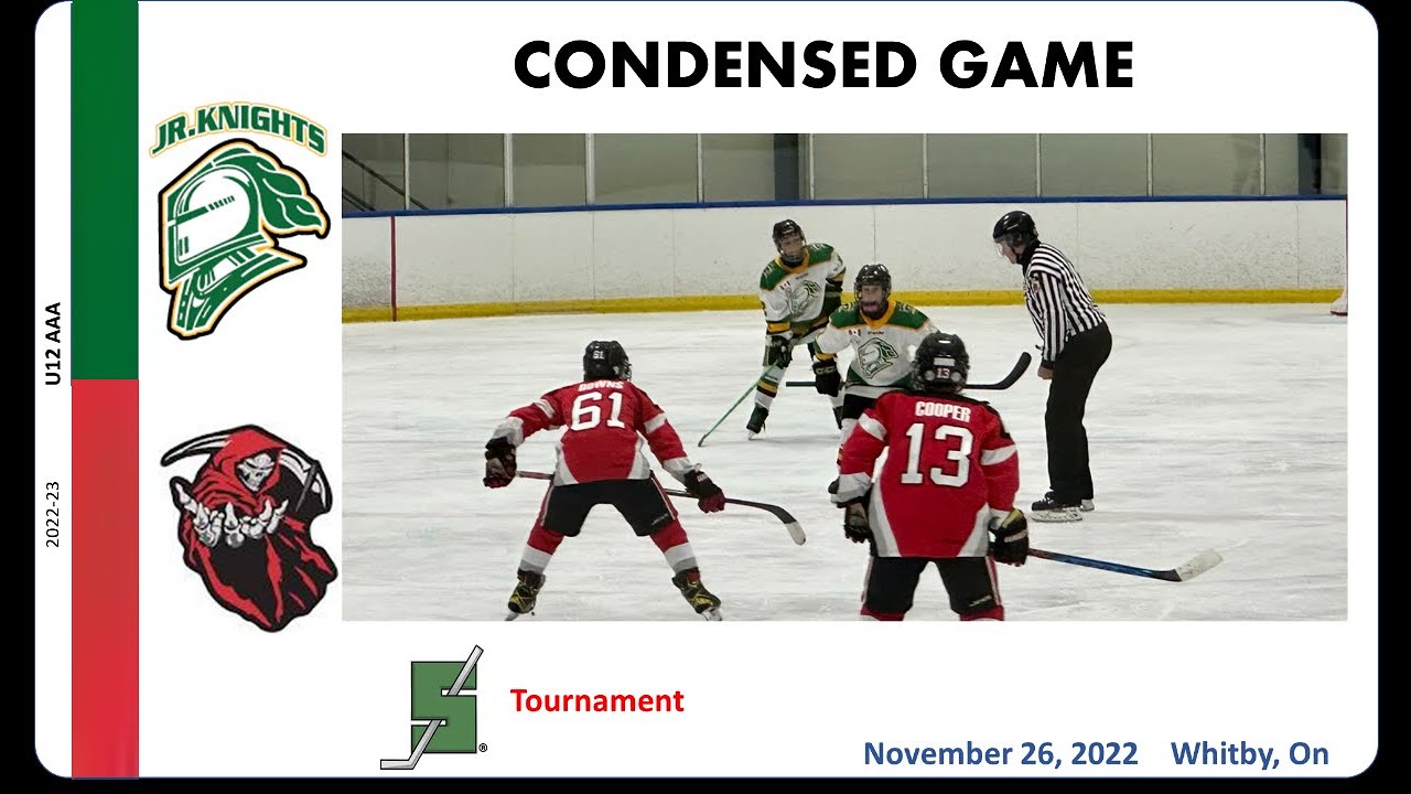 2022/11/26 - London Jr Knights U12 AAA vs Chicago Reapers - YouTube