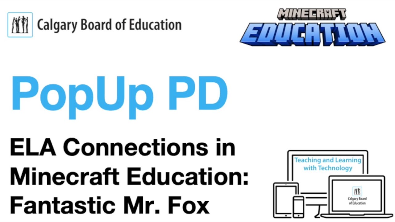 ELA Connections in Minecraft Education: Fantastic Mr. Fox - YouTube