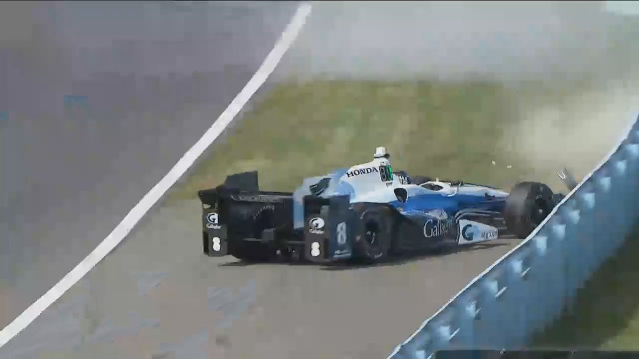 IndyCar Series 2017. FP2 Grand Prix at The Glen. Max Chilton Crash ...