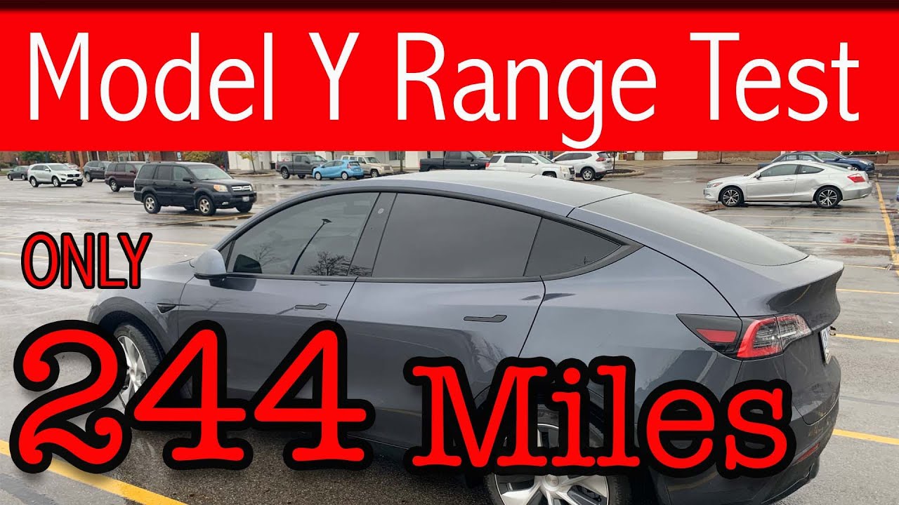 Tesla Model Y LR AWD Range test Real world Driving - Range wasn't what ...