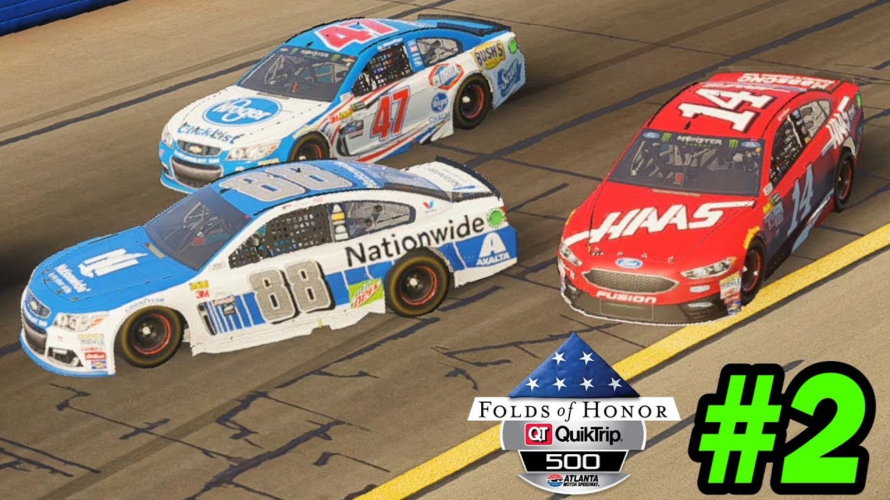 A NICE CLEAN RACE [Atlanta NASCAR Heat 2 Cup Series 2/36] - YouTube