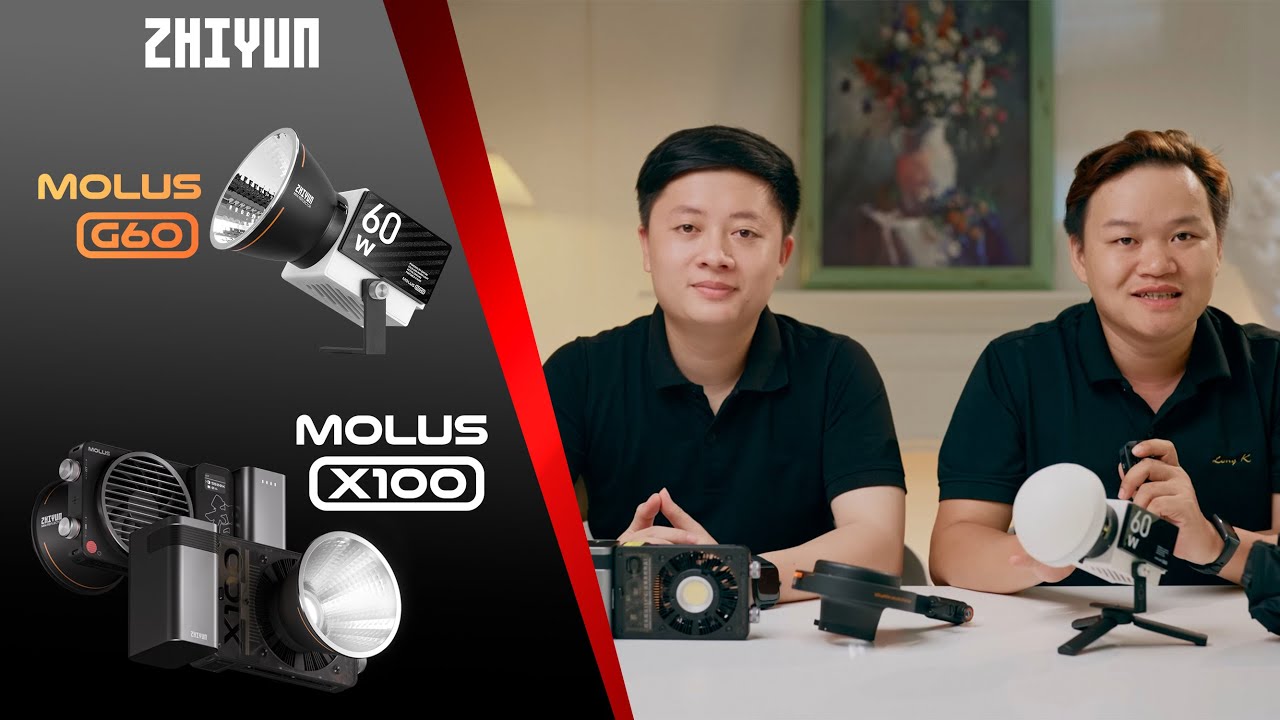 DÒNG ĐÈN XỨNG ĐÁNG NÊN MUA TRONG NĂM 2023 | ZHIYUN MOLUS G60 & MOLUS ...