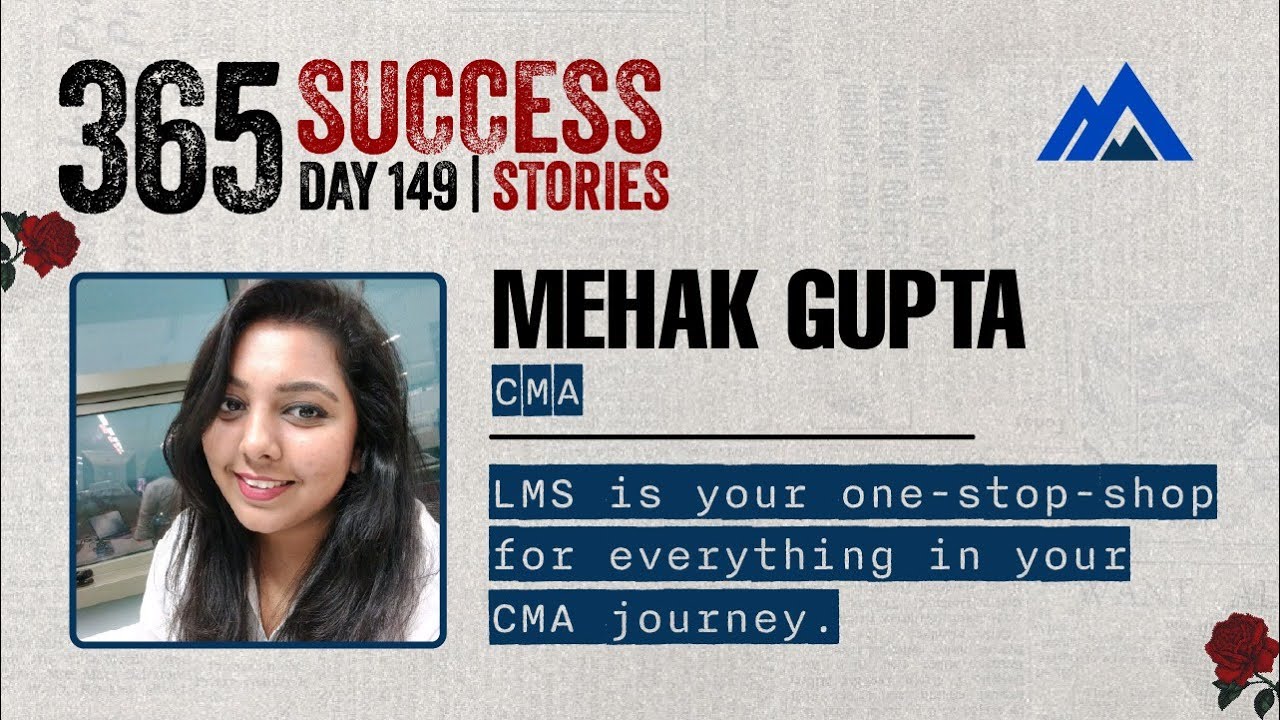 Mehak Gupta CMA | Day 149 | 365 days, 365 success stories #season3 ...