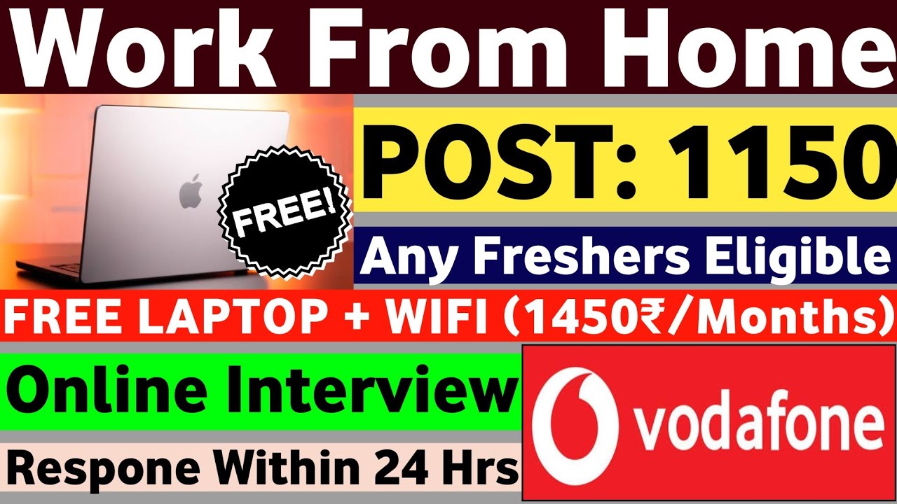 Vodafone WFH Jobs 2023 | Freshers | Post : 1150| Vodafone Remote Jobs ...