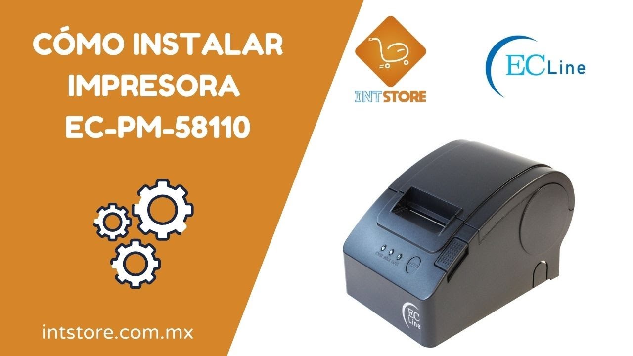 Cómo instalar Mini Printer EC PM 58110 de ECLine en Windows 10 - YouTube