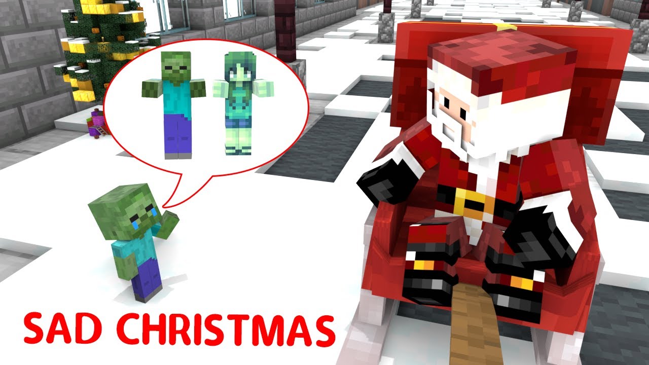 SAD CHRISTMAS OF BABY ZOMBIE - Minecraft Animation - YouTube