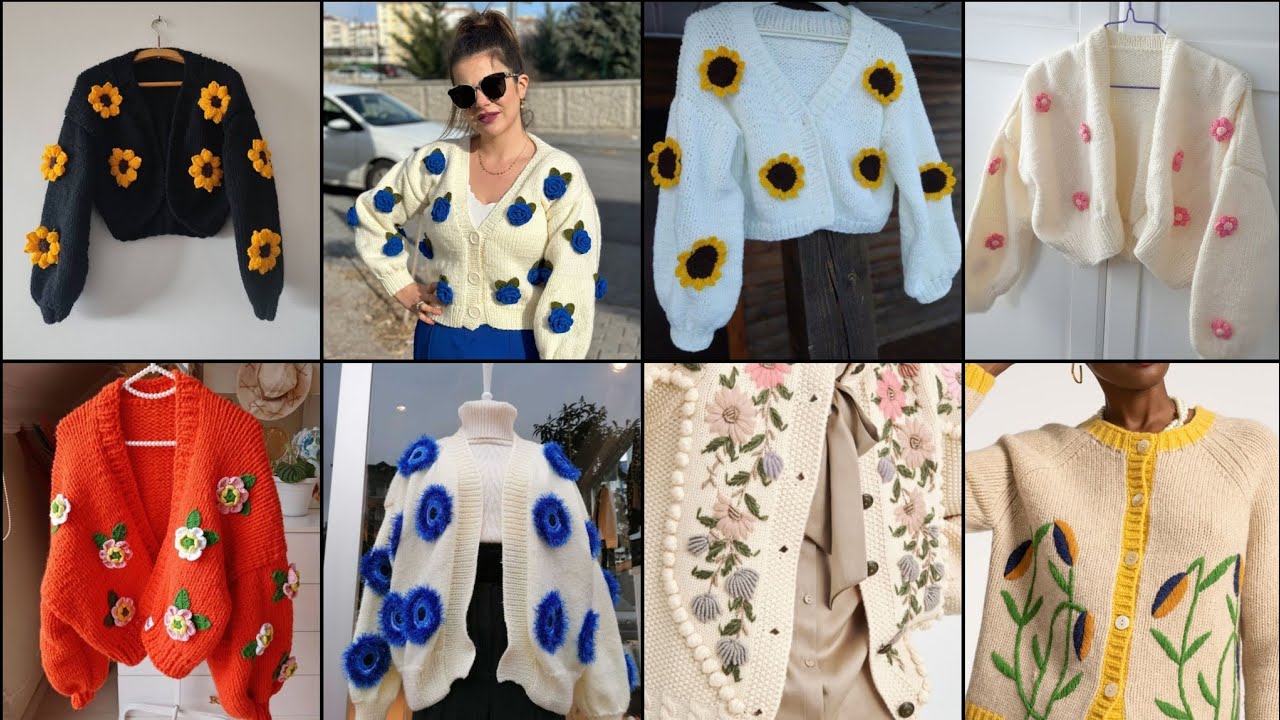 you looking so pretty & amazing crochet cardigan designs - YouTube