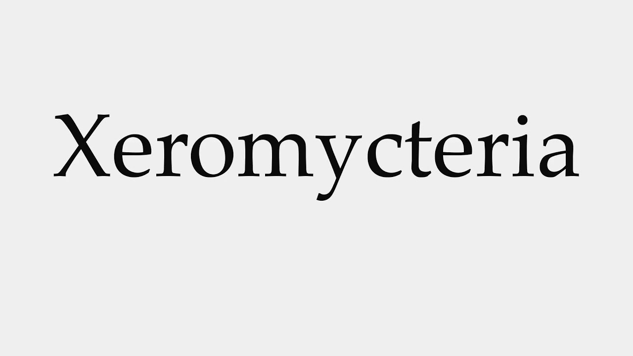 How to Pronounce Xeromycteria - YouTube
