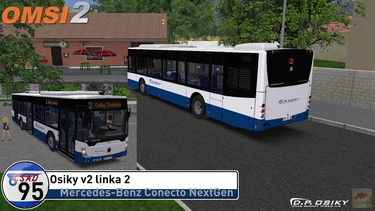OMSI 2 #95 - Osiky v2 linka 2 - Mercedes-Benz Conecto NextGen - YouTube