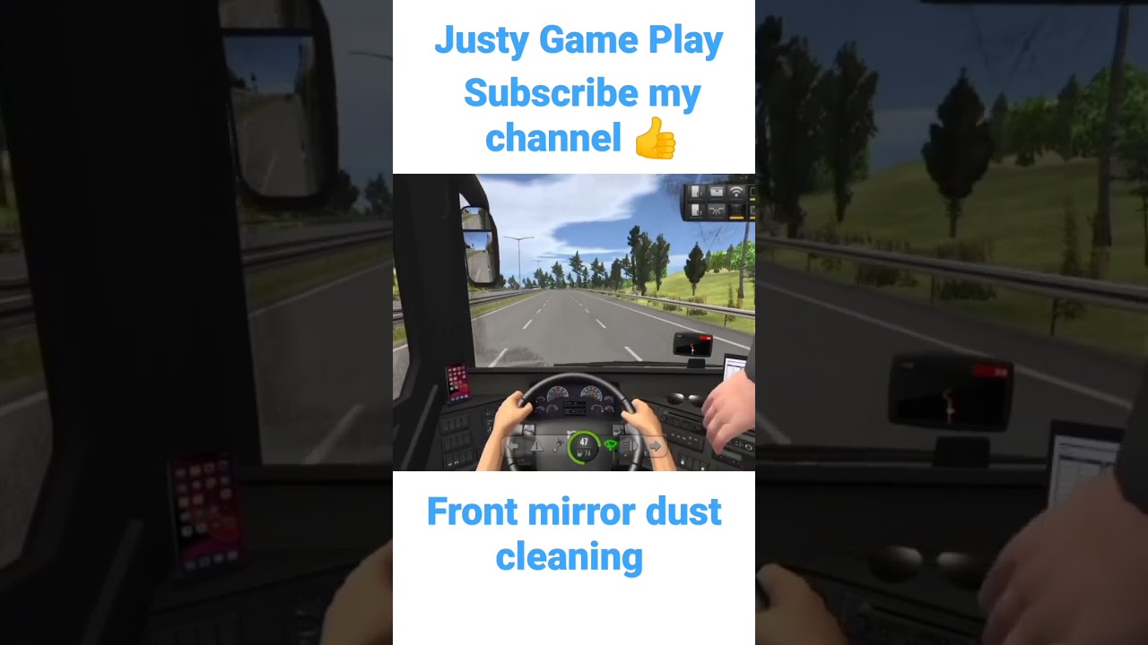Bus front mirror cleaning in bus simulator ultimate - YouTube