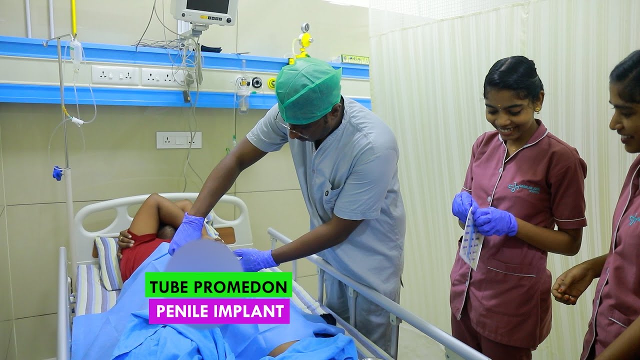 First Day Pack Removal | Tube Promedon Penile Implant Surgery - YouTube