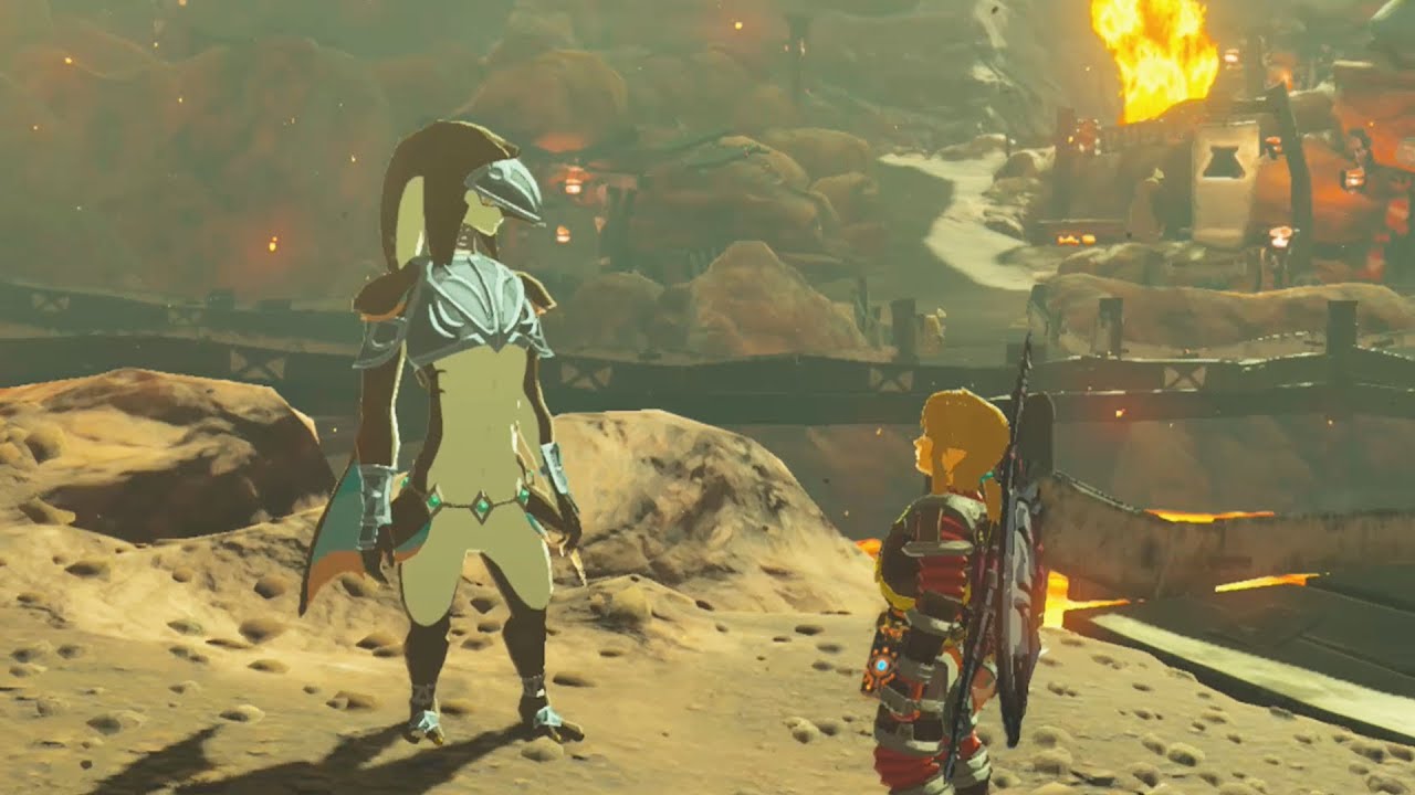 When you Talk to A Zora for the First time in Goron City - Zelda Breath ...