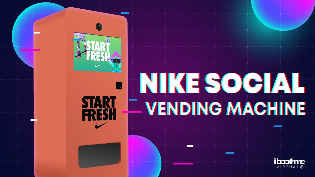 The hybrid Nike social vending machine | iboothme.com - YouTube