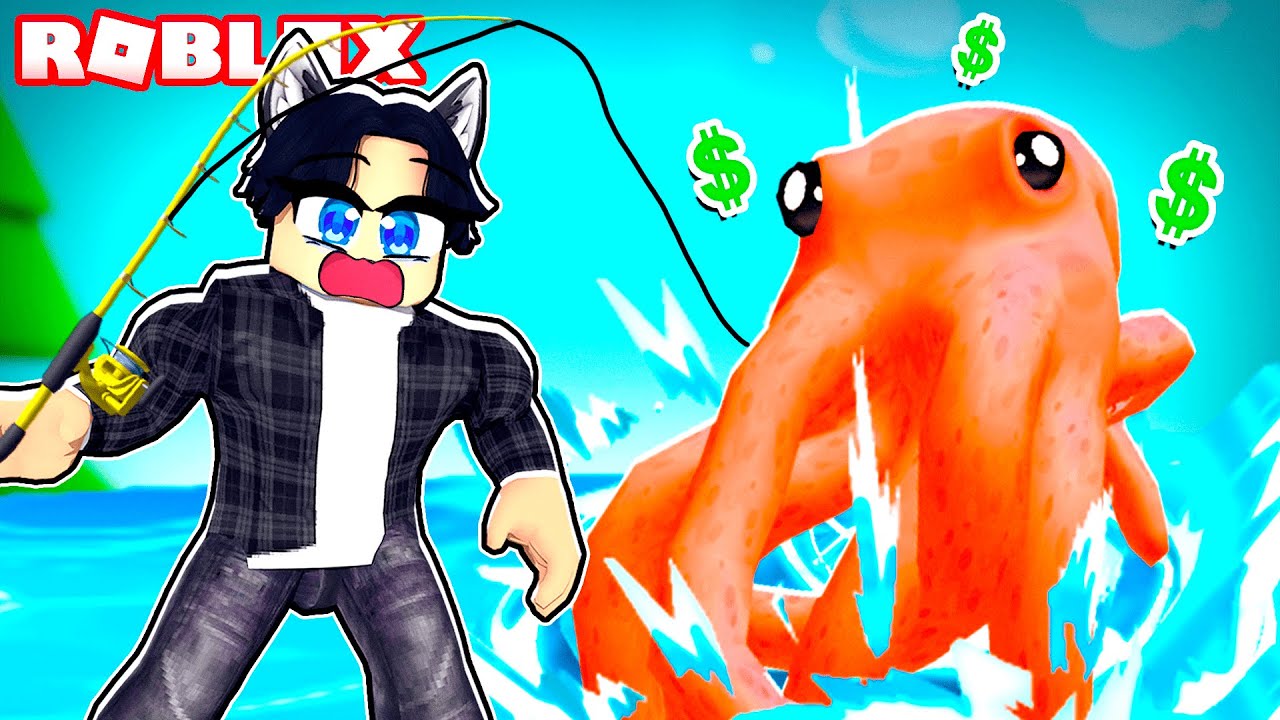 PESCANDO *AL PEZ* MÁS GRANDE de ROBLOX!! (Fishing Simulator) - YouTube