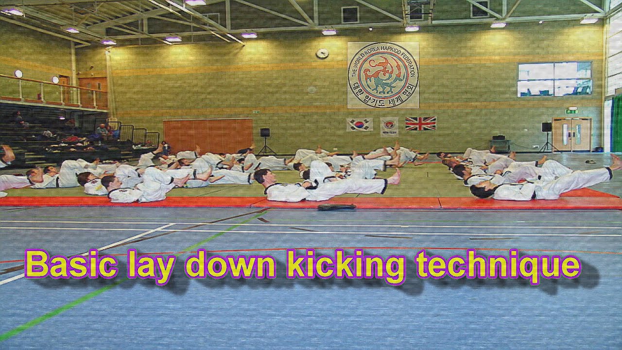Basic lay down kicking - YouTube