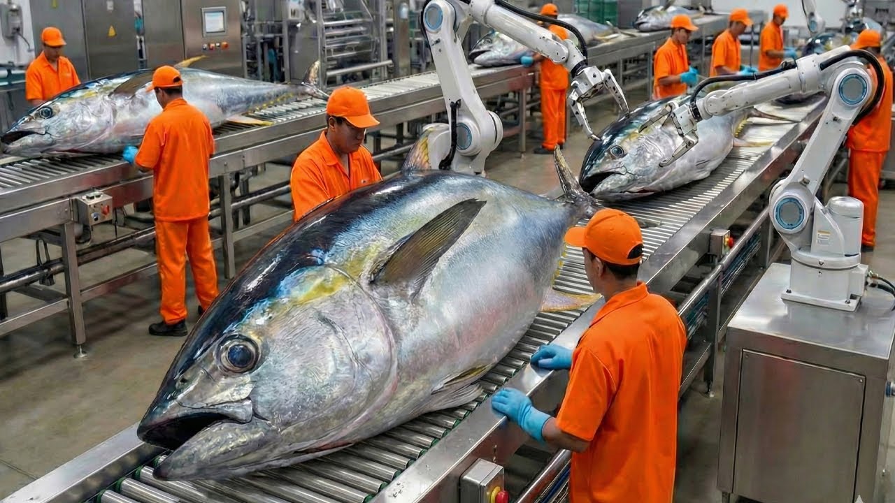 Inside a Giant Bluefin Tuna Plant: Cutting a $100,000 Fish Full Process ...