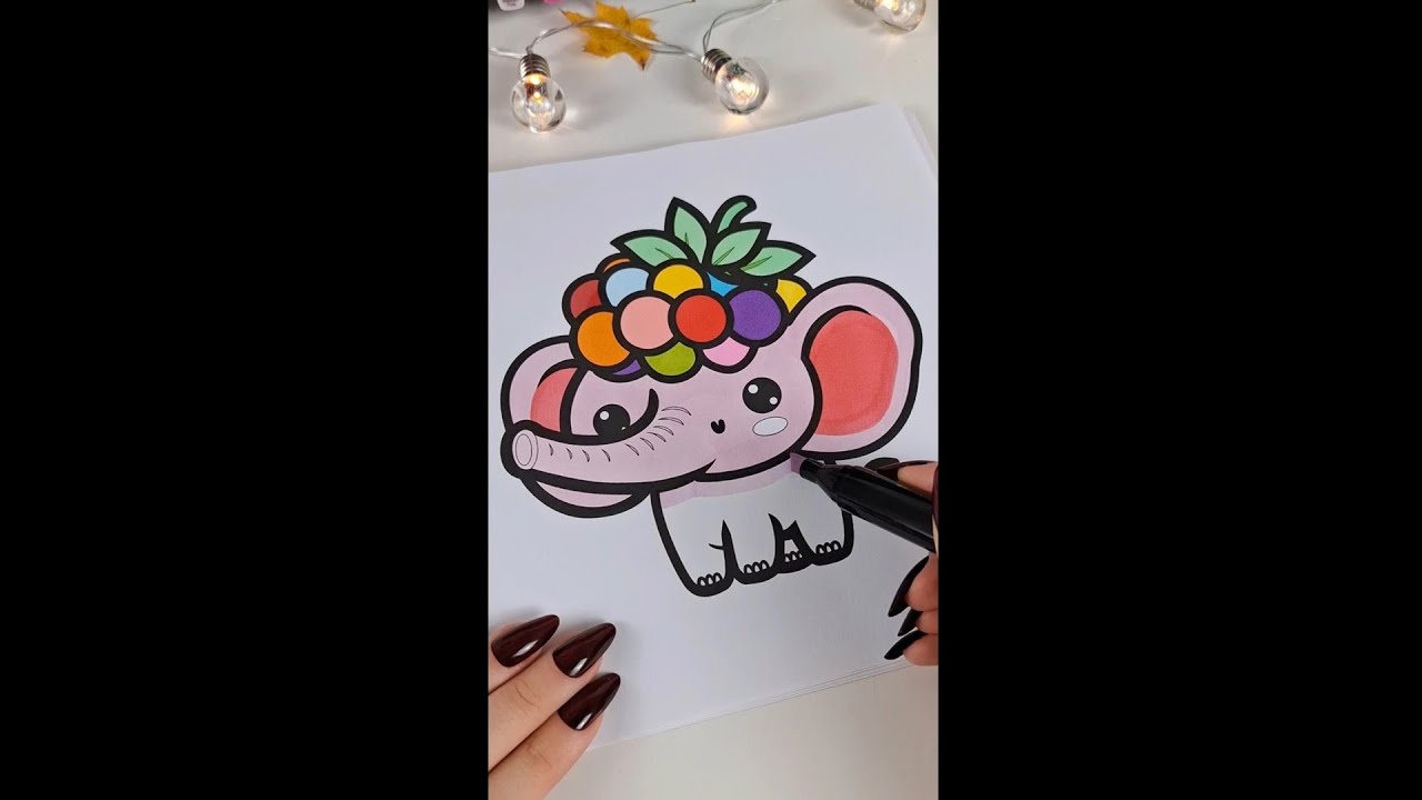 ASMR Markers Coloring | Cute Animals - YouTube
