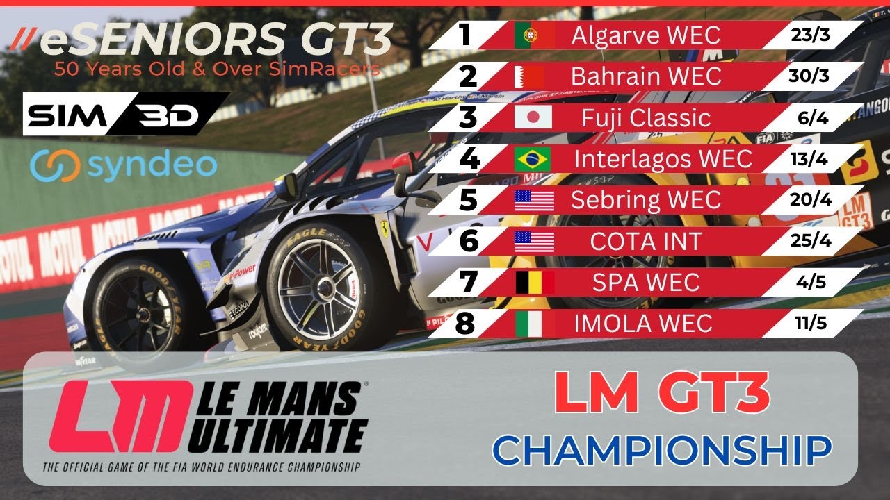 eSeniors LMU -GT# Championships - Fuji Classic - YouTube