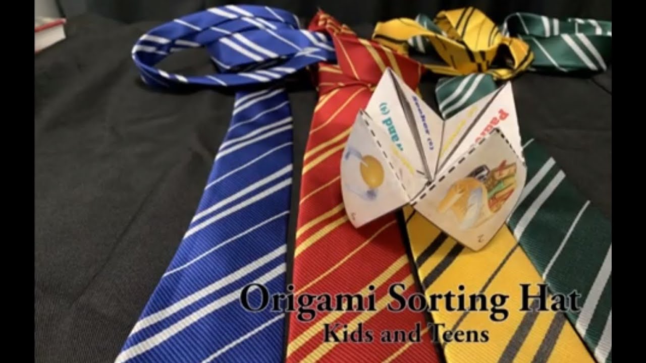 Kid/Teen - Origami Sorting Hat - YouTube