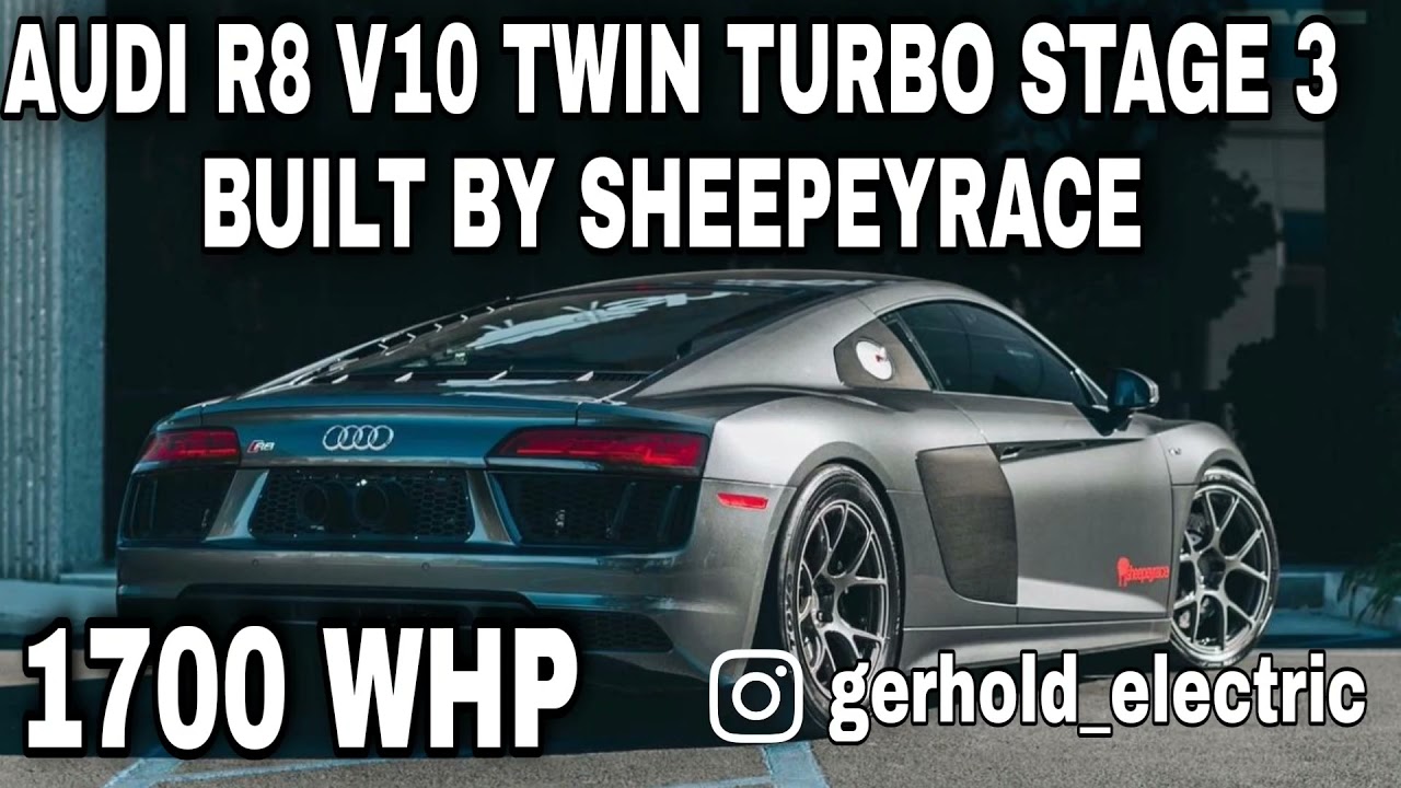 Audi R8 V10 TT Stage 3 built by@Sheepey Race@dragy acceleration from 60 ...