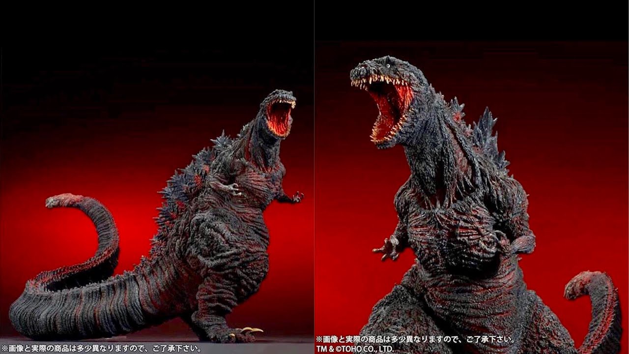NEW GIGANTIC Shin Godzilla Open Mouth Figure Version X PLUS - YouTube