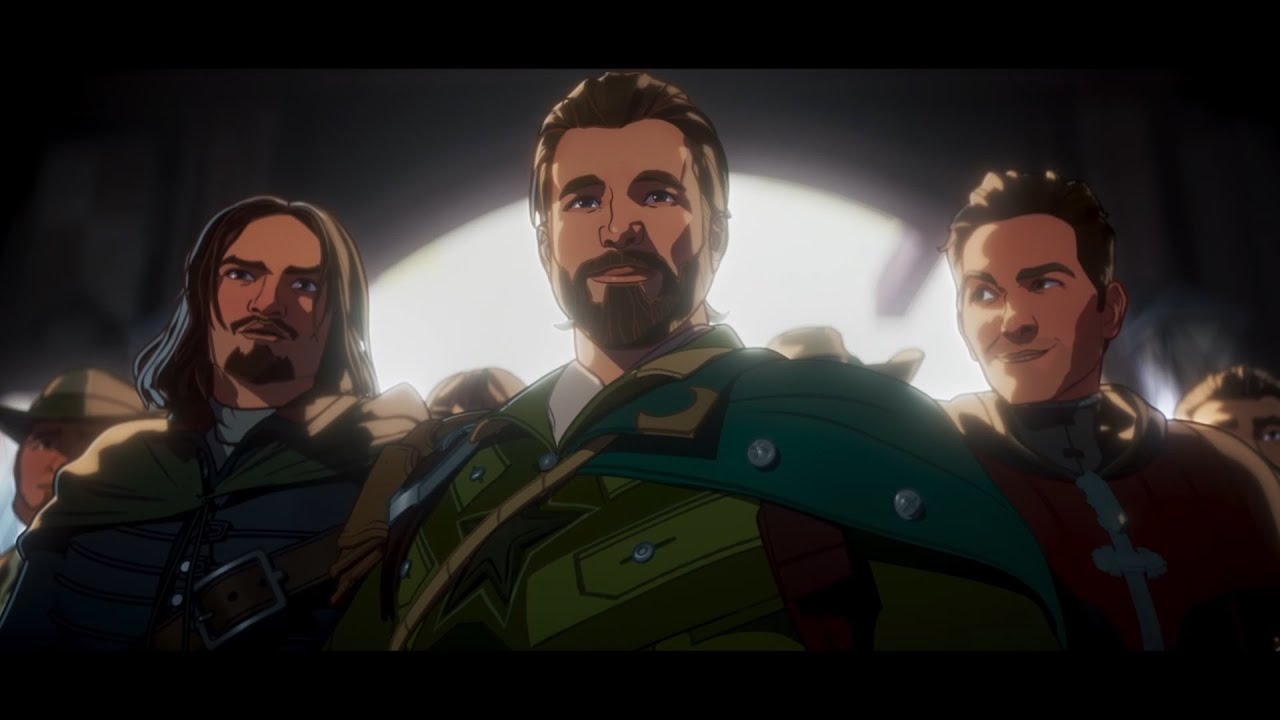 Bucky, Steve, Scott, Bruce Benner, Tony Stark and Captain Carter scene ...
