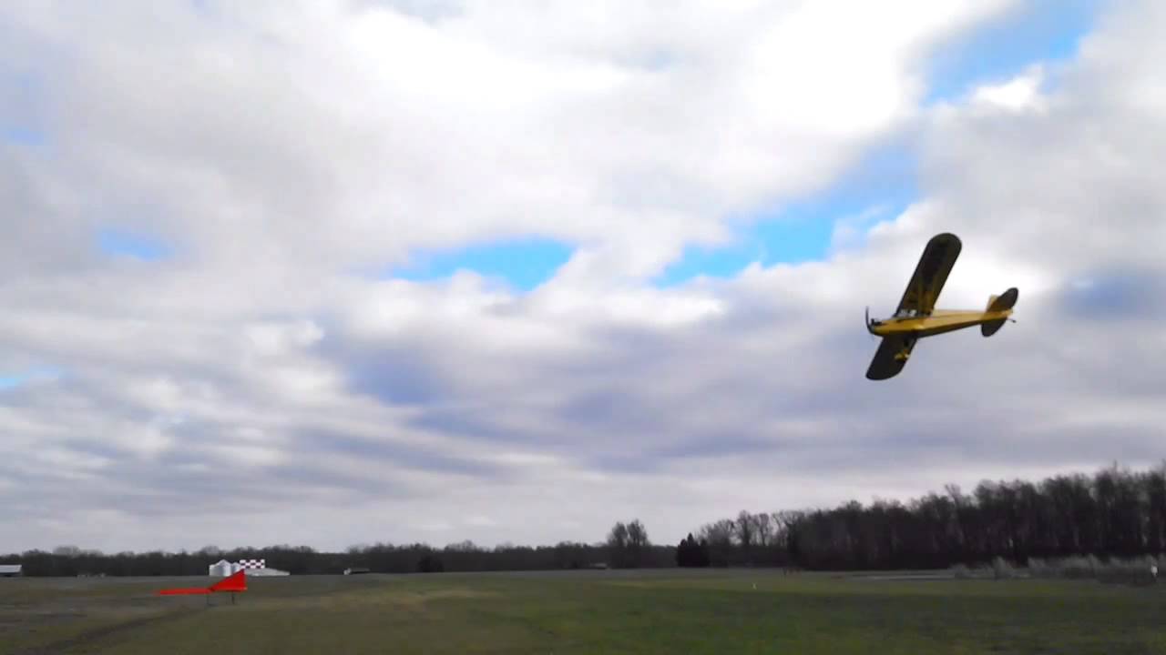 C90 piper cub clipped wing. - YouTube