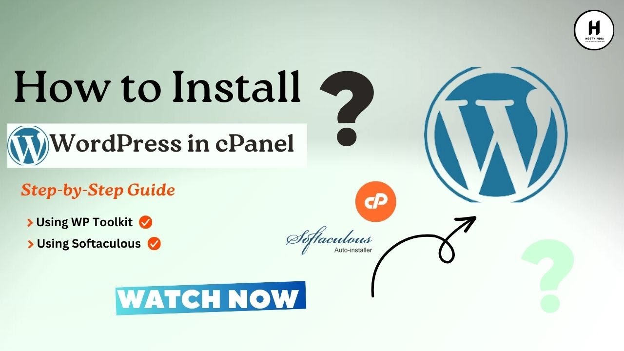 How to Install WordPress in cPanel | Step-by-Step Guide using WP Toolkit & Softaculous ...