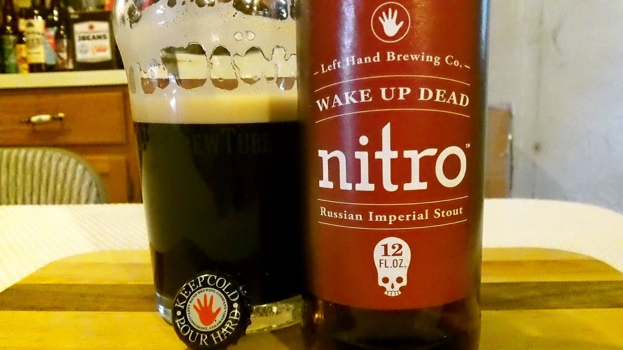Left Hand Brewing Co. Wake Up Dead Nitro (10% ABV) With Pour How To DJs ...