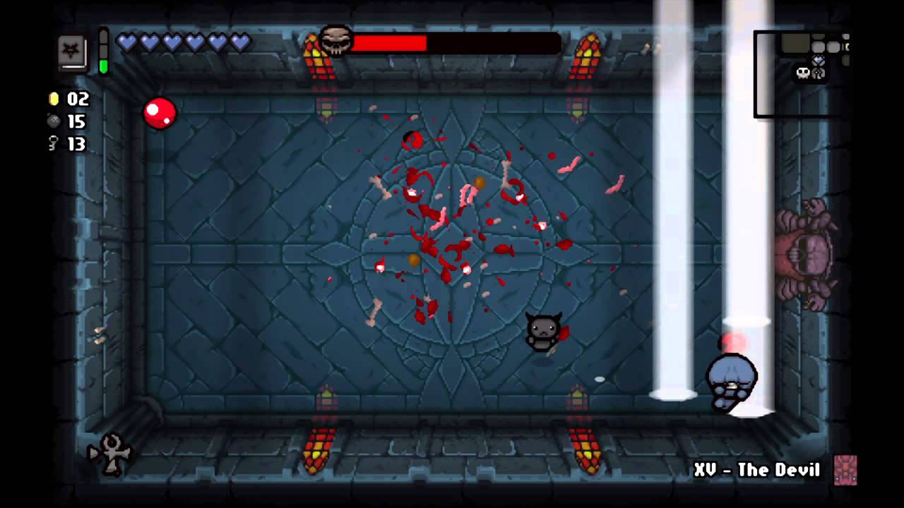 The Binding of Isaac: Rebirth - first Isaac fight - YouTube
