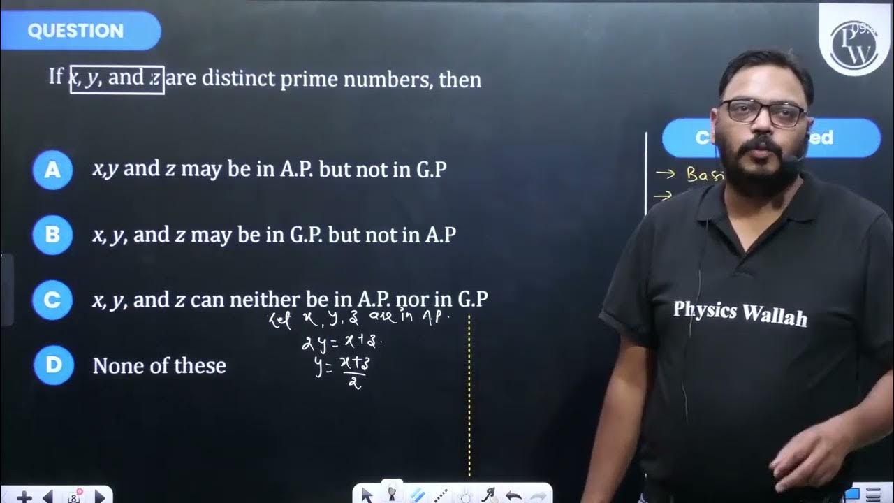 If x, y, and z are distinct prime numbers, then.... - YouTube