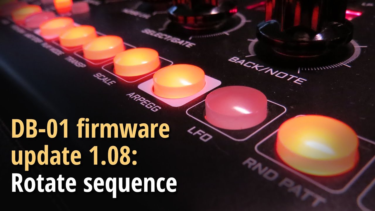 DB-01 firmware update 1.08: Rotate sequence - YouTube