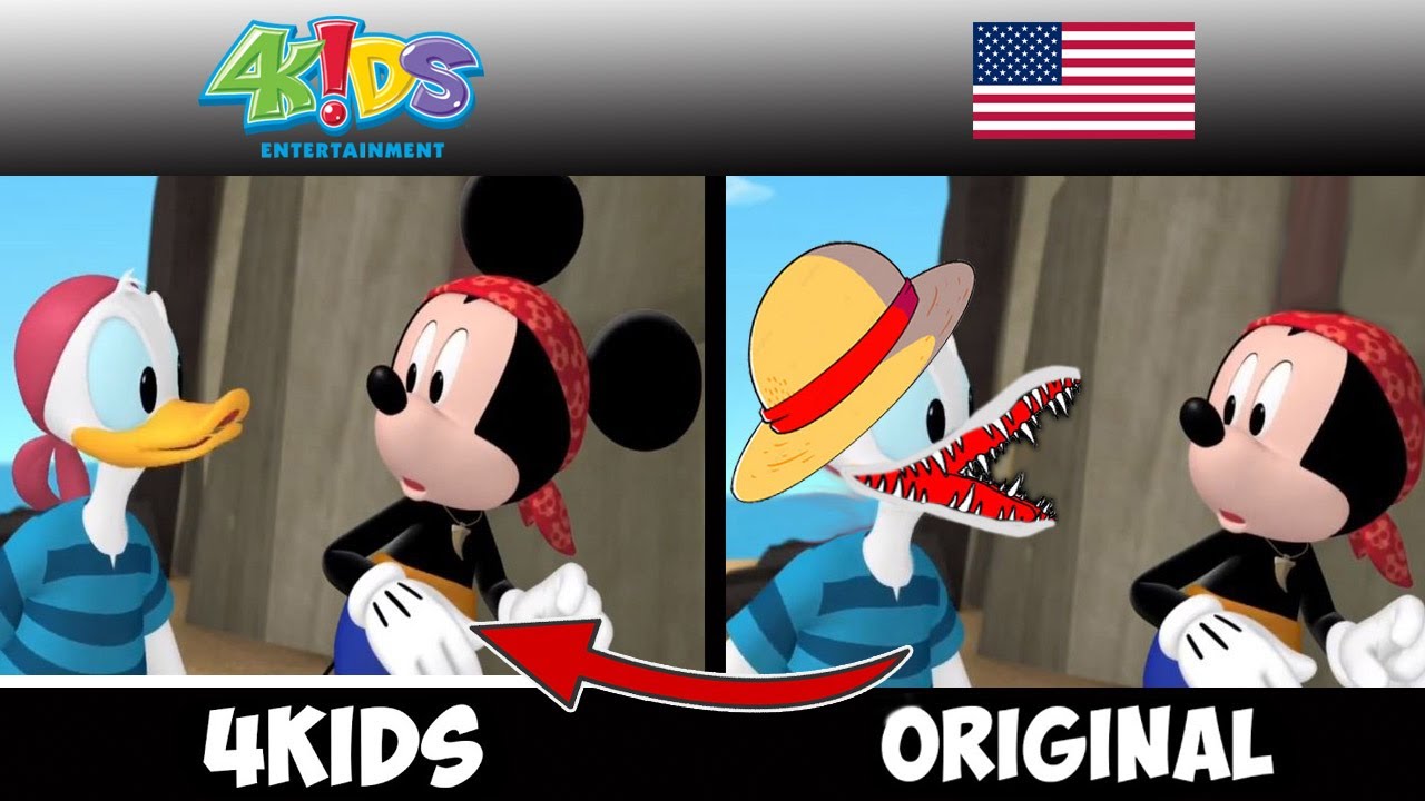 4kids Censorship in MICKEY MOUSE CLUBHOUSE Captain Mickey's Pirate ...