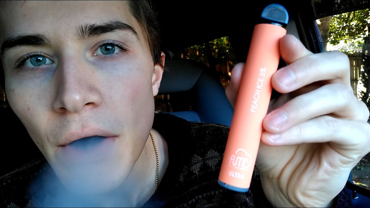 Fume Ultra Peach Ice Disposable Vape - Review - YouTube