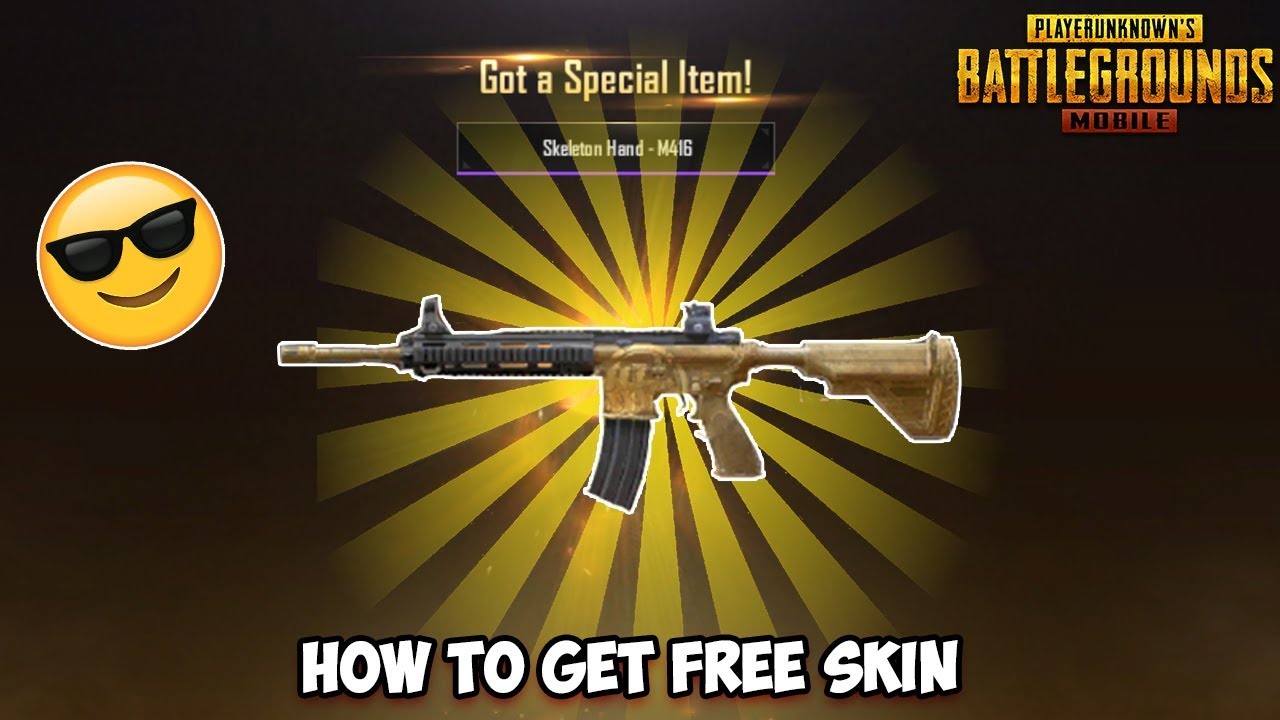 HOW TO GET FREE WEAPON SKIN IN PUBGM // I GOT SKELETON HAND SKIN FOR ...