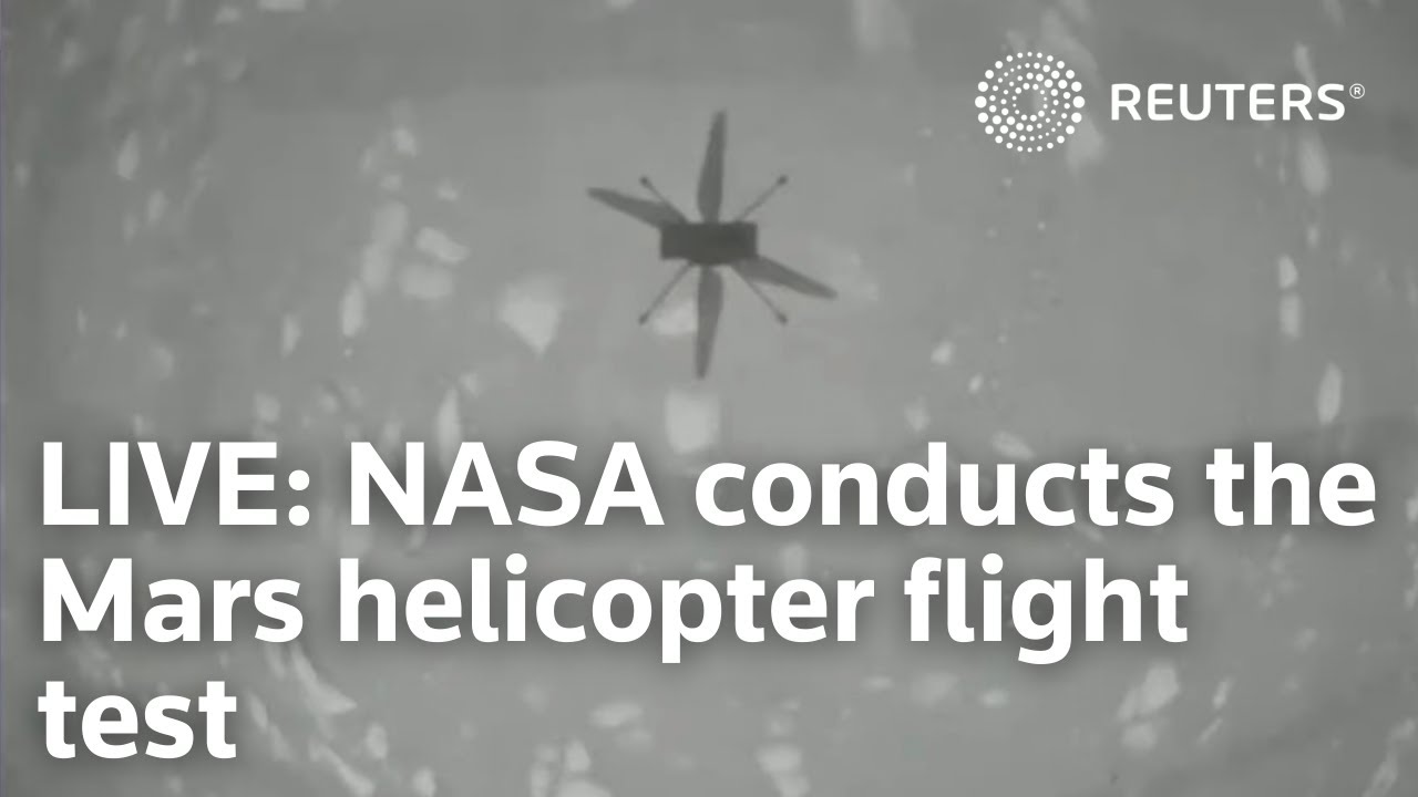 LIVE: NASA conducts the Mars helicopter flight test - YouTube