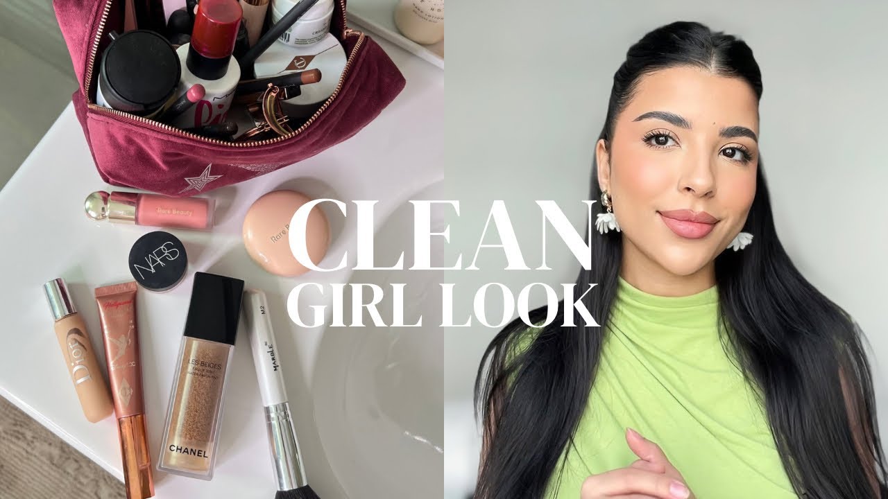 Clean girl | makeup and hair tutorial 🍉🕊️ - YouTube