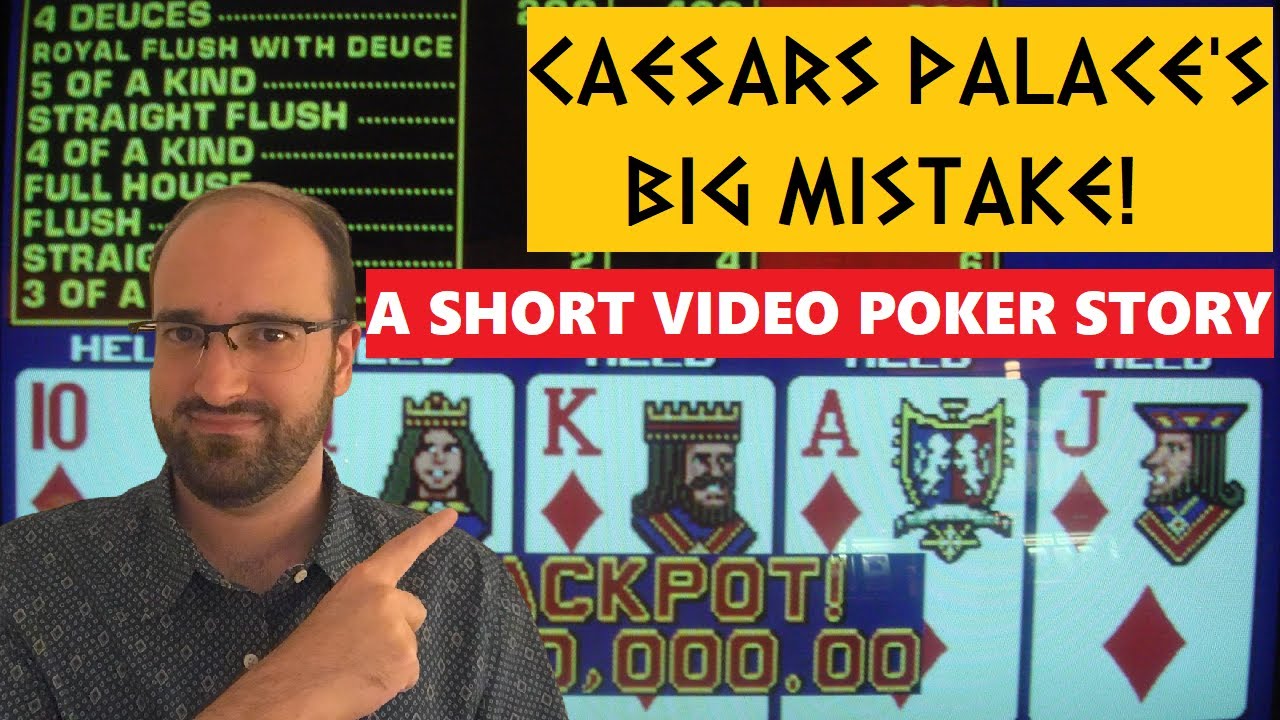 How One Mistake Cost Caesars Thousands! | A Video Poker Story - YouTube
