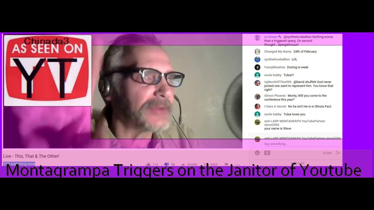 Montagraph ((TRIGGERS)) on the ((Janitor of Youtube)) then DELETES LIVE ...