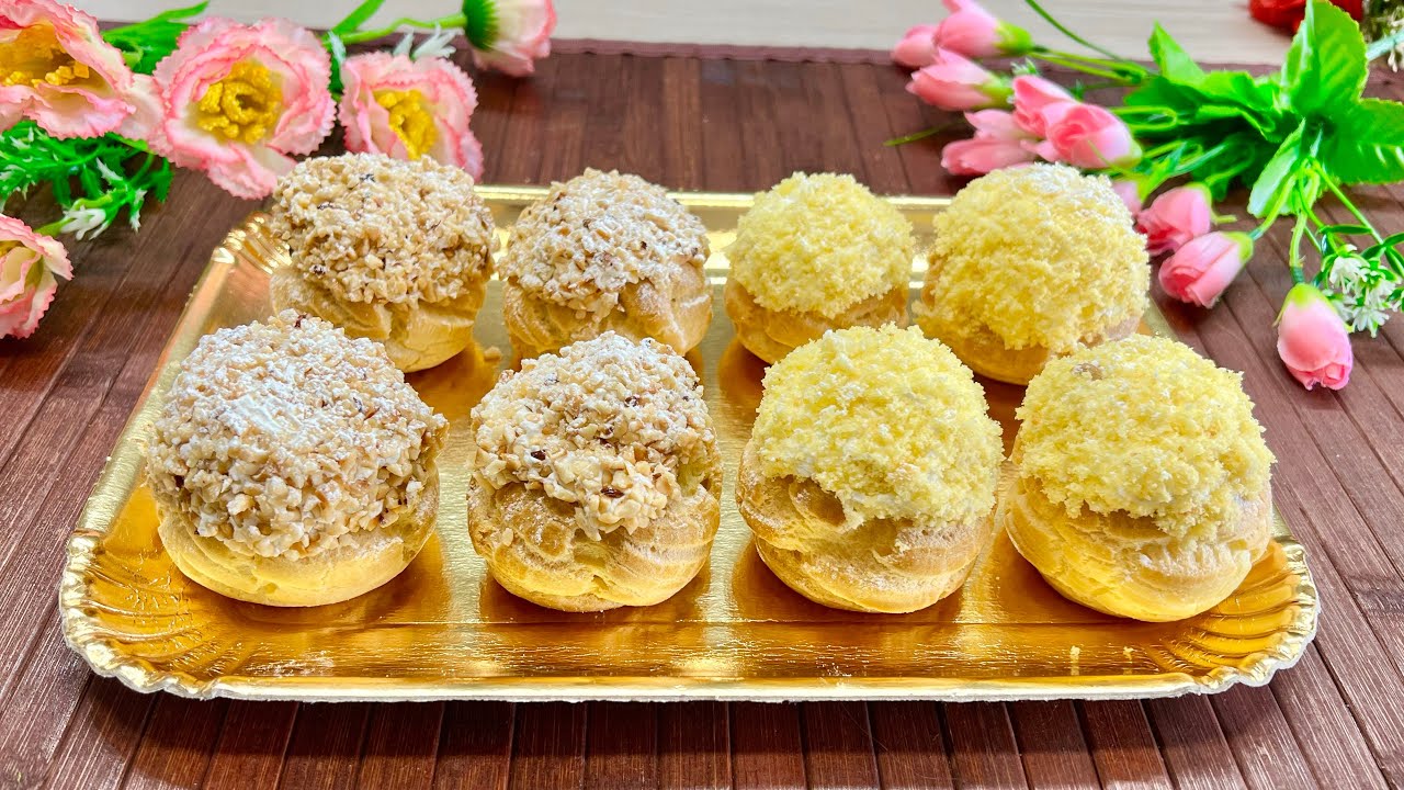 BIGNÉ ALLA CREMA RICETTA PROFESSIONALE DI FRANCESKA CHEF - BIGNE ...