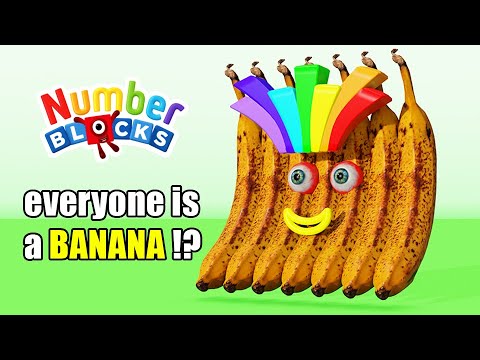Numberblocks but EVERYONE is a BANANA - YouTube